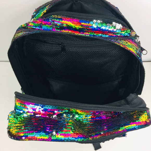 PINK Victoria's Secret | Bags | Vs Pink Campus Backpack Sequin Bling ...